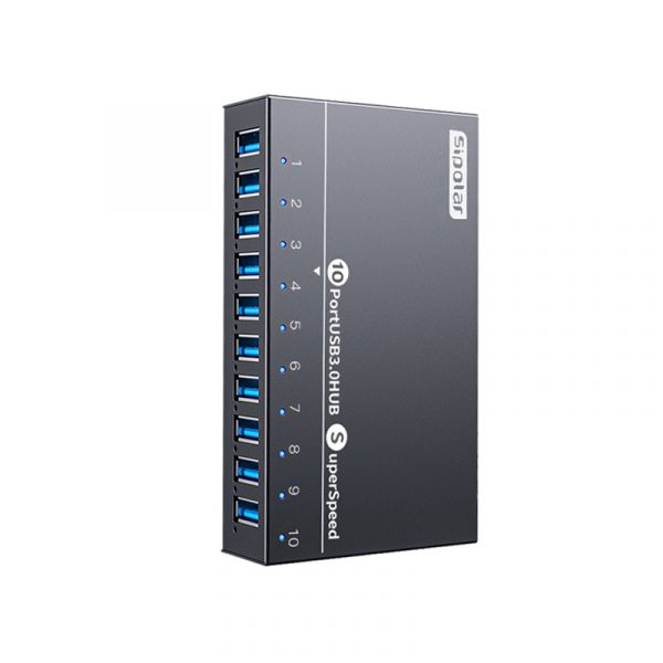 10-Port USB 3.0 Hub Wholesale for Device Connectivity - Sipolar