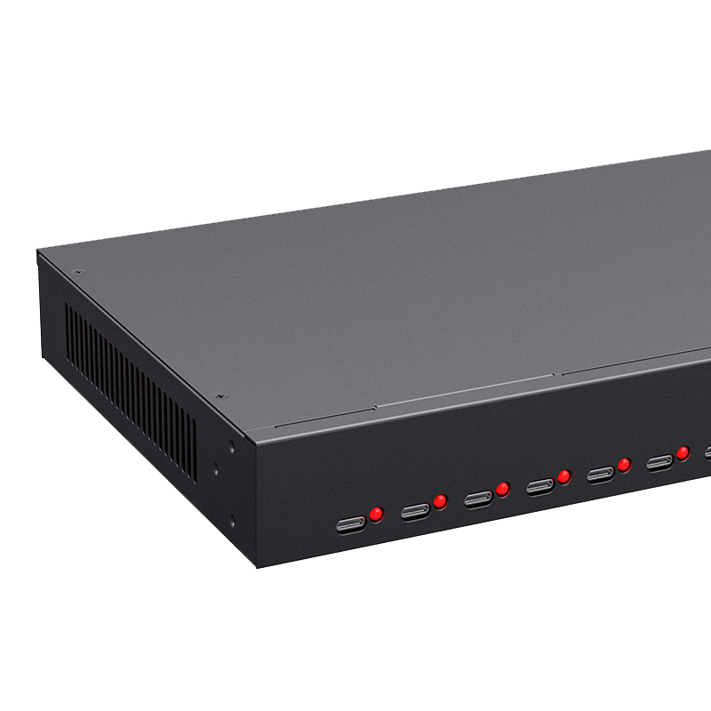 16-Port USB-C Rack Mount Hub Supplies for Reliable Charging - Sipolar