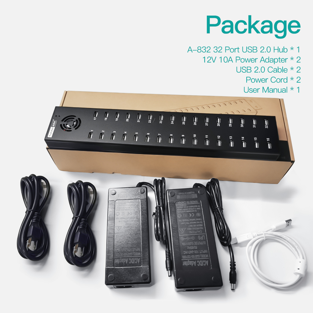 A-832 32 Ports USB 2.0 HUB - Sipolar
