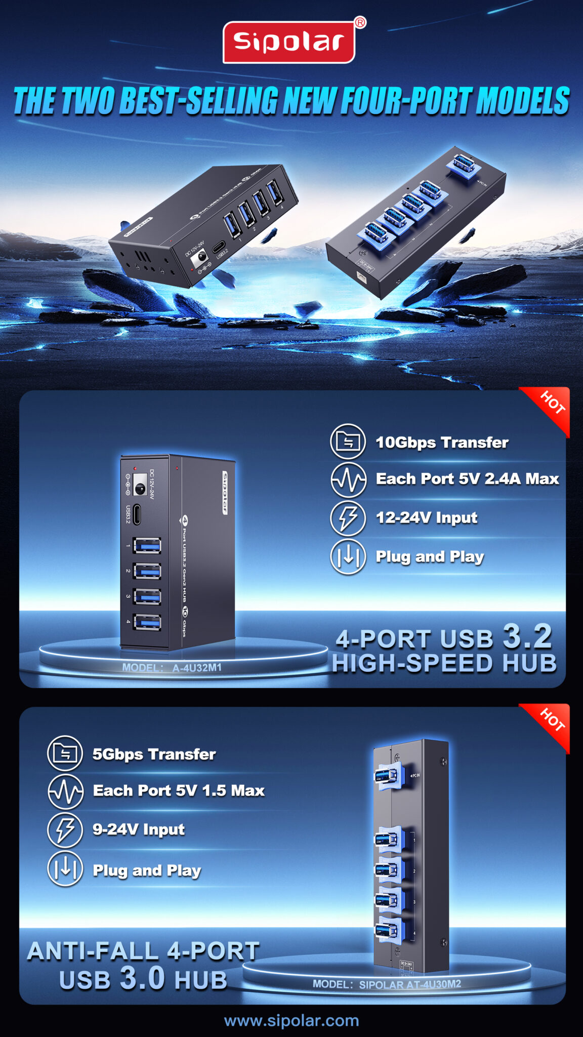 Two High-Performance 4-Port USB Hubs to Enhance Connectivity and ...